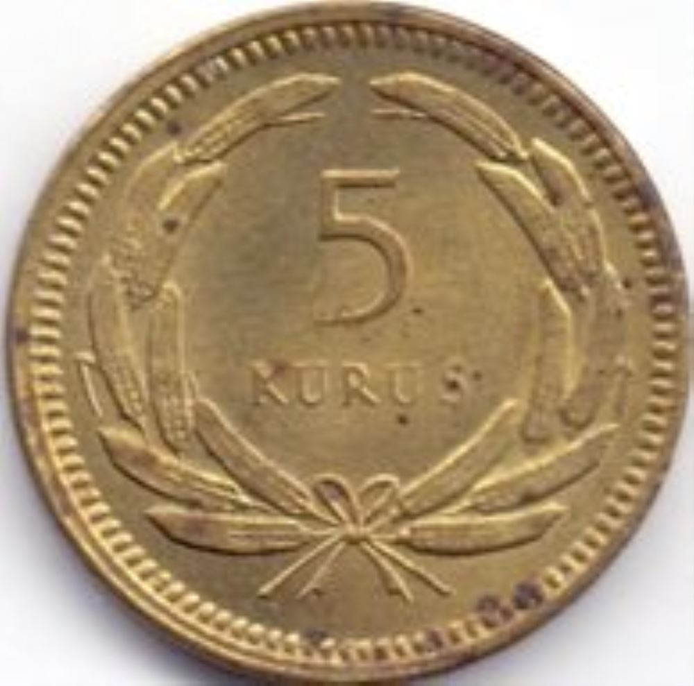 5 Kuruş (1957) · Cumhuriyet
